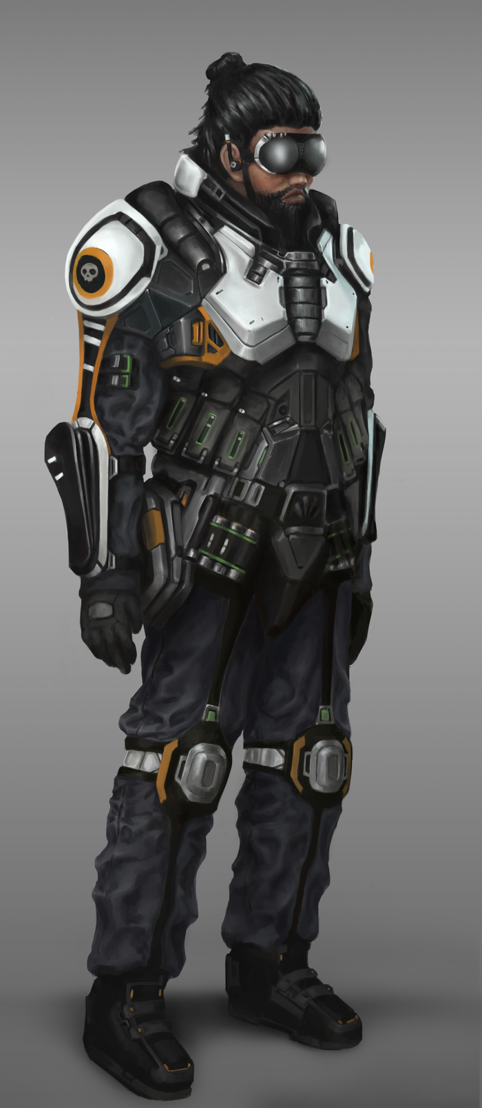 Иллюстрация Sci-fi Character concept в стиле 2d, cg, game dev