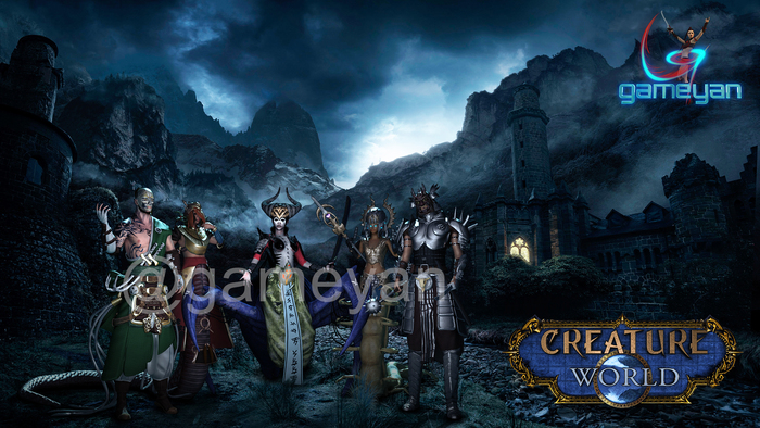Иллюстрация Creature World-3D character Modelli di GameYan 3D Art