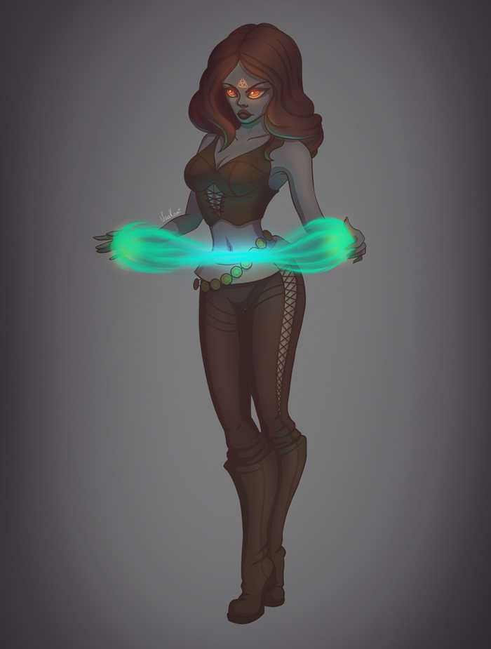 Иллюстрация Witch в стиле 2d, компьютерная графика, персонажи