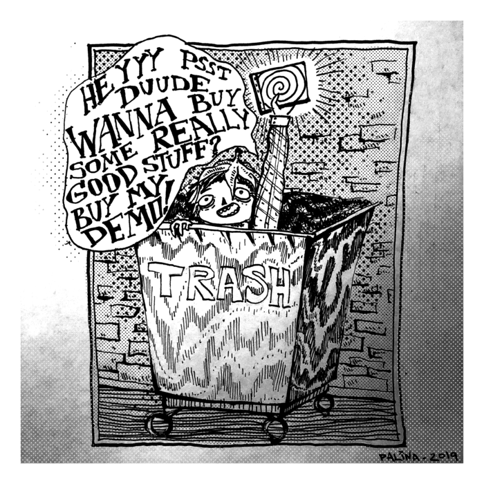 Иллюстрация I Wanna Be a Punk Rocker в стиле 2d, графика, плакат