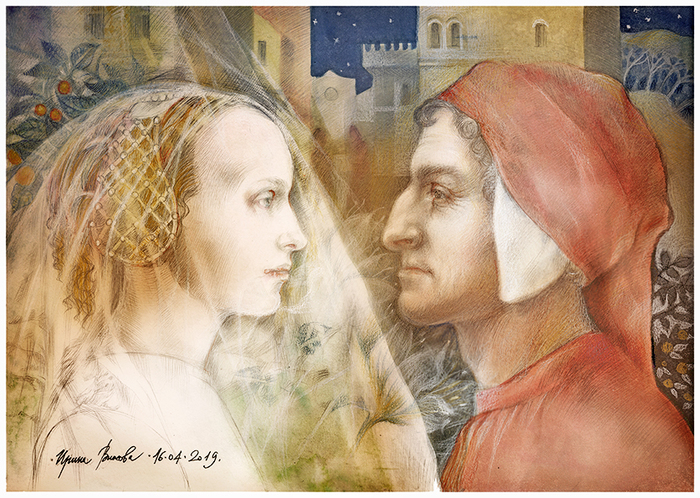 Иллюстрация Donna Beatrice в стиле книжная графика