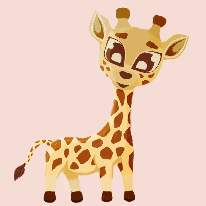 Иллюстрация Giraffe в стиле 2d, детский | Illustrators.ru