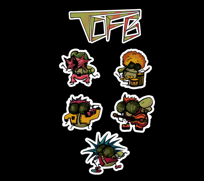 Иллюстрация стикеры TDFB | Illustrators.ru