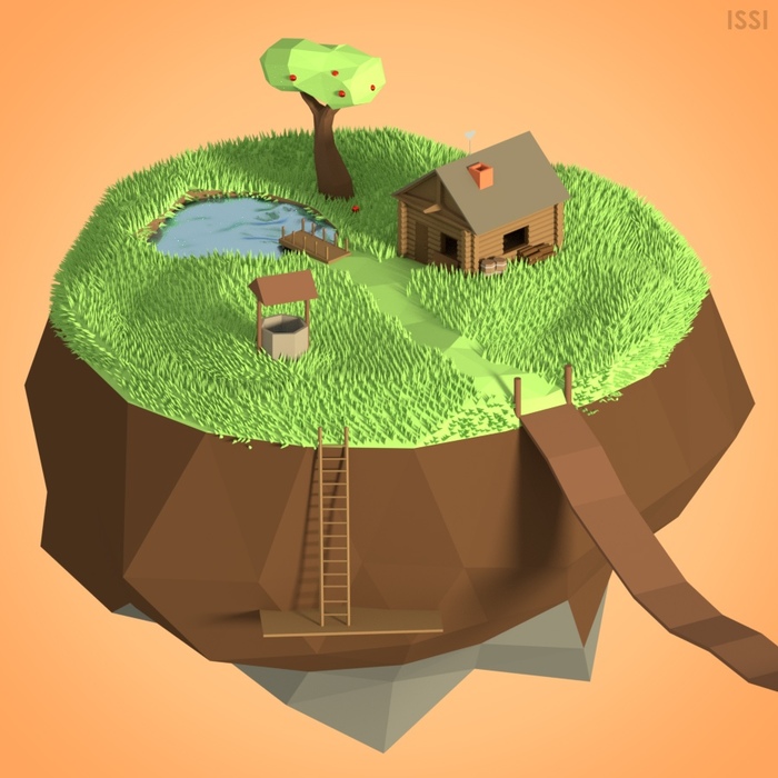 Иллюстрация puk home в стиле 3d | Illustrators.ru