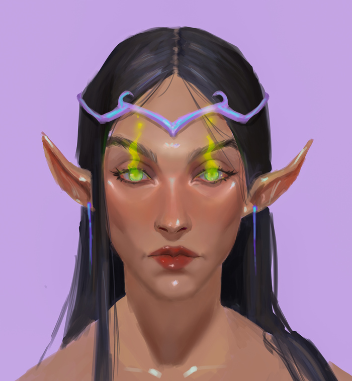 Иллюстрация Elf queen в стиле 2d | Illustrators.ru