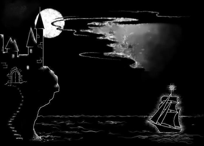 Иллюстрация Earendil's ship в стиле 2d, компьютерная графика