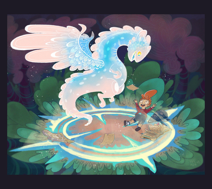 Иллюстрация Shadow Dragon в стиле 2d | Illustrators.ru