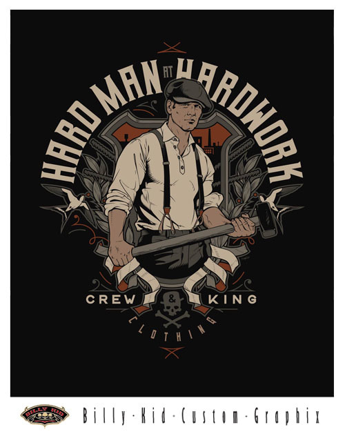 Иллюстрация HardMan at HardWork в стиле 2d, графика, персонажи