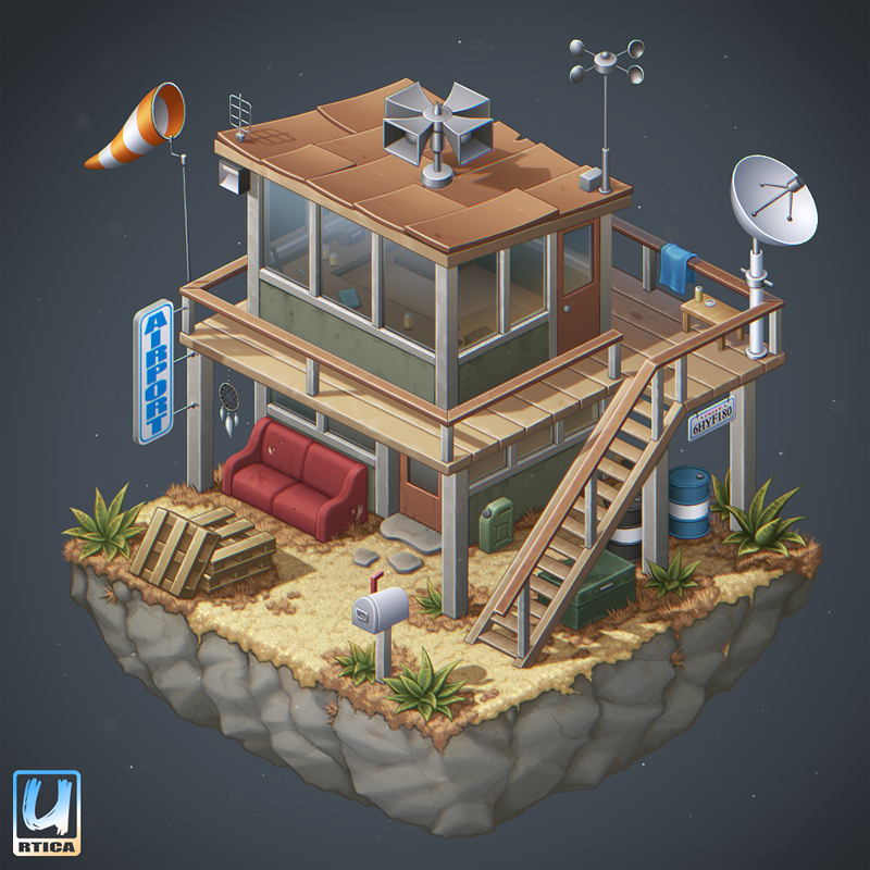 Иллюстрация Isometric в стиле 2d, game dev | Illustrators.ru