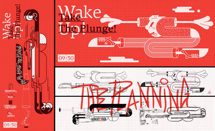 Иллюстрация Wake Up в стиле 2d, авангард | Illustrators.ru