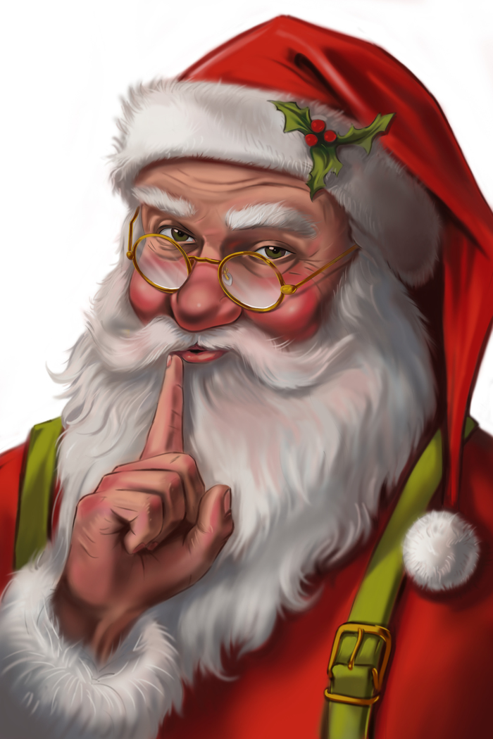 Иллюстрация Santa в стиле 2d | Illustrators.ru