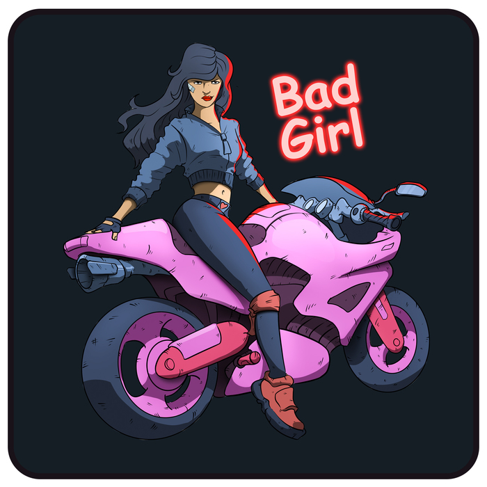 Иллюстрация Bad girl в стиле 2d, cg, комикс | Illustrators.ru