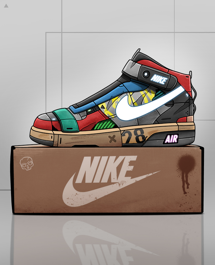 Иллюстрация Sneaker в стиле 2d | Illustrators.ru