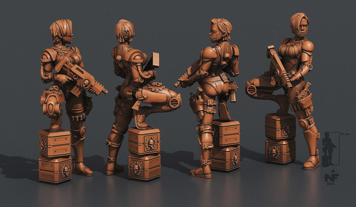 Иллюстрация ASSASINSHA III в стиле 3d, cg, game dev