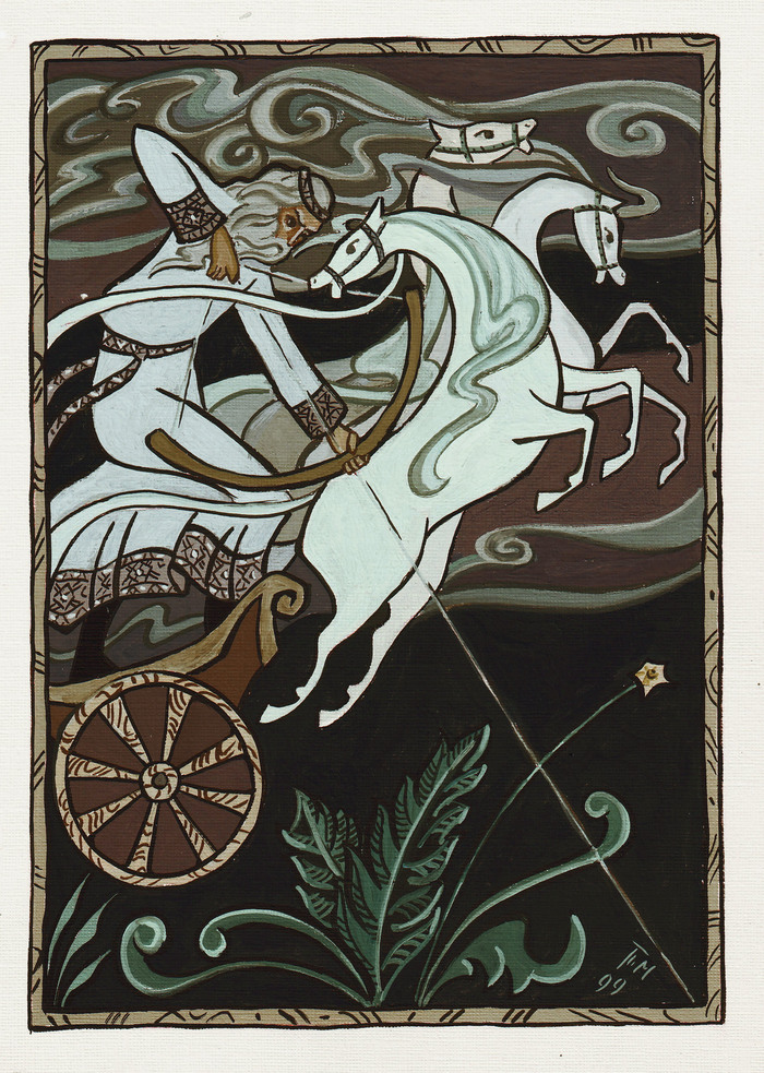 Иллюстрация Перун в стиле детский | Illustrators.ru