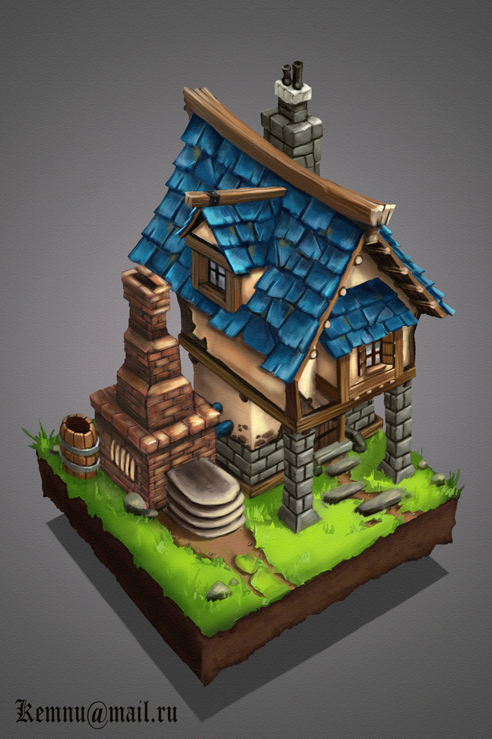 Иллюстрация forge в стиле 2d, cg, game dev | Illustrators.ru