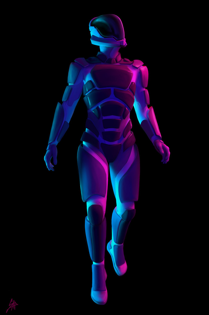 Иллюстрация Spaceman в стиле 2d | Illustrators.ru