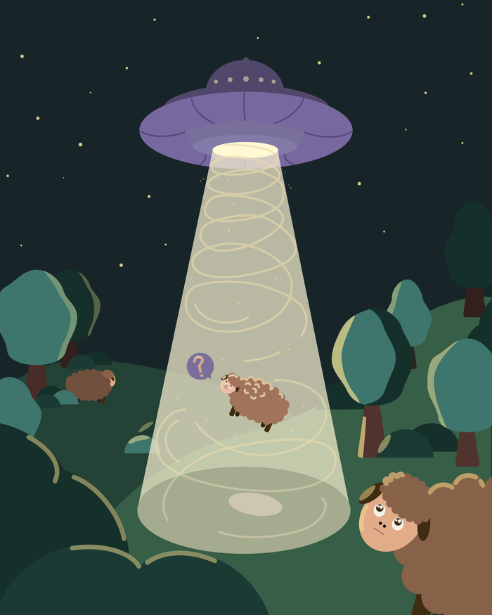 Иллюстрация ufo в стиле 2d, другое | Illustrators.ru