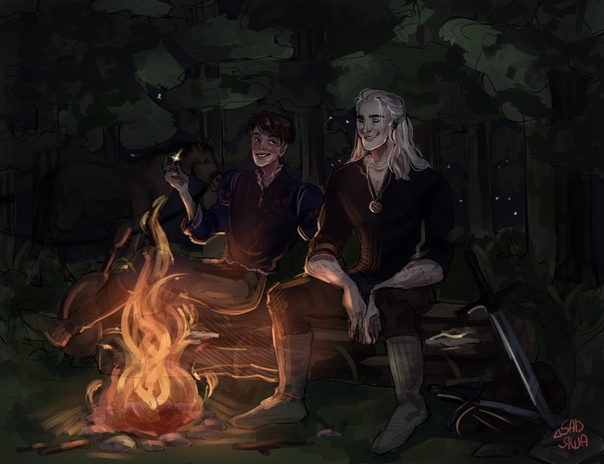 Иллюстрация Witcher в стиле 2d | Illustrators.ru