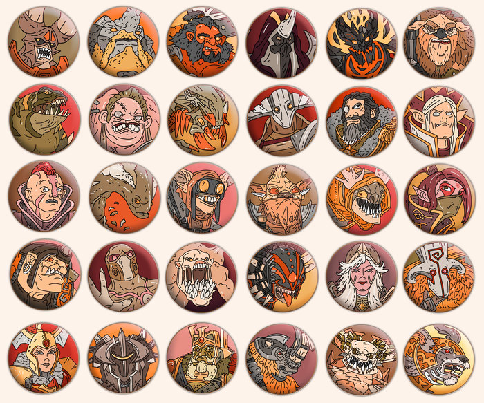 Иллюстрация dota 2 icons в стиле 2d | Illustrators.ru