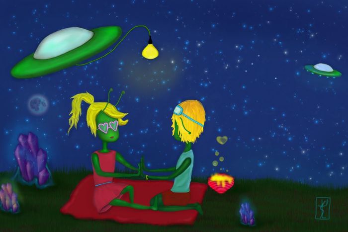 Иллюстрация alien | Illustrators.ru