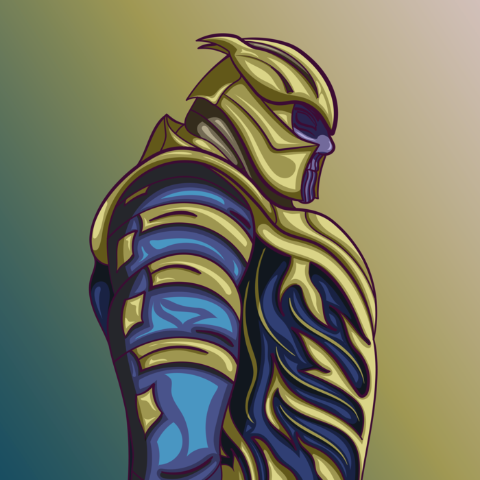 Иллюстрация Thanos в стиле 2d, графика, персонажи | Illustrators.ru