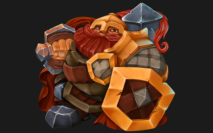 Иллюстрация Dwarf в стиле 2d, cg, game dev | Illustrators.ru