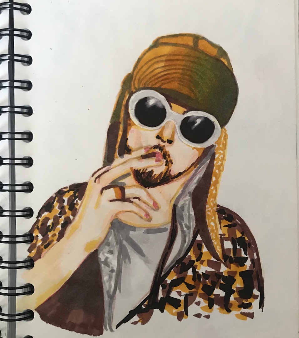 Иллюстрация Нирвана в стиле персонажи | Illustrators.ru