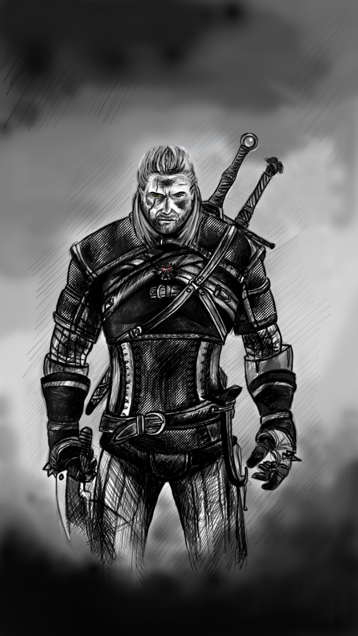 Иллюстрация WITCHER в стиле 2d | Illustrators.ru