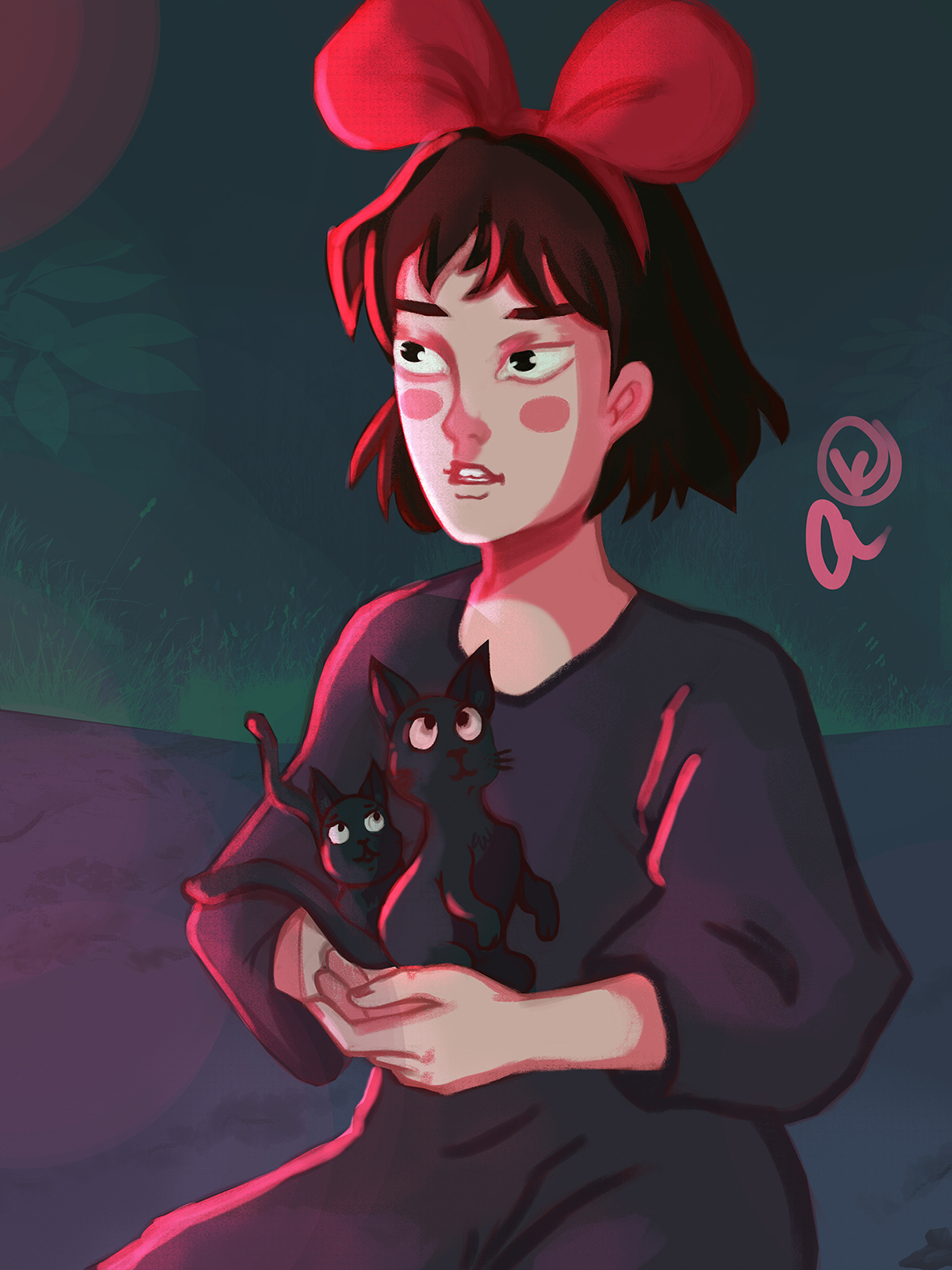 Иллюстрация Ведьмина служба доставки в стиле 2d | Illustrators.ru