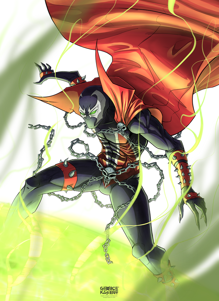 Иллюстрация Spawn / Comics style в стиле 2d, комикс, персонажи