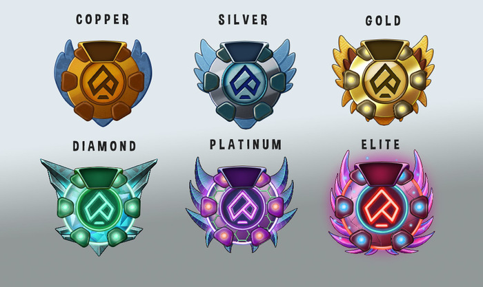Иллюстрация Ranked Icons в стиле 2d, game dev, компьютерная графика