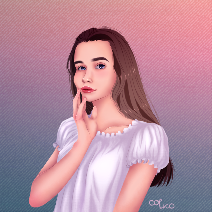 Иллюстрация Вика в стиле 2d, реализм | Illustrators.ru