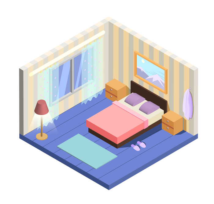 Иллюстрация Cozy room в стиле 2d | Illustrators.ru