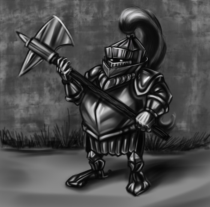 Иллюстрация Armour в стиле 2d, game dev, персонажи