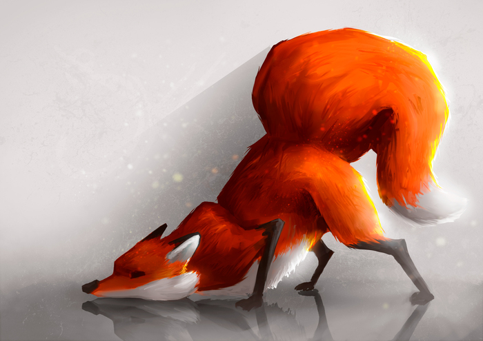 Иллюстрация Foxy в стиле 2d, cg, компьютерная графика