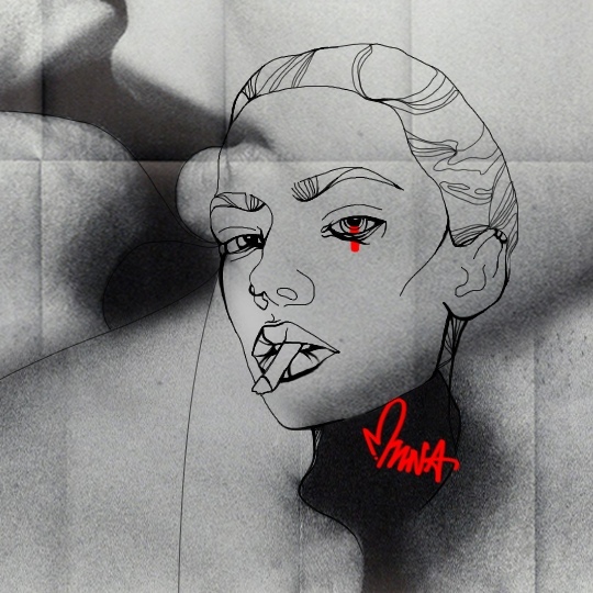 Иллюстрация graffti girl в стиле 2d, graffiti, графика