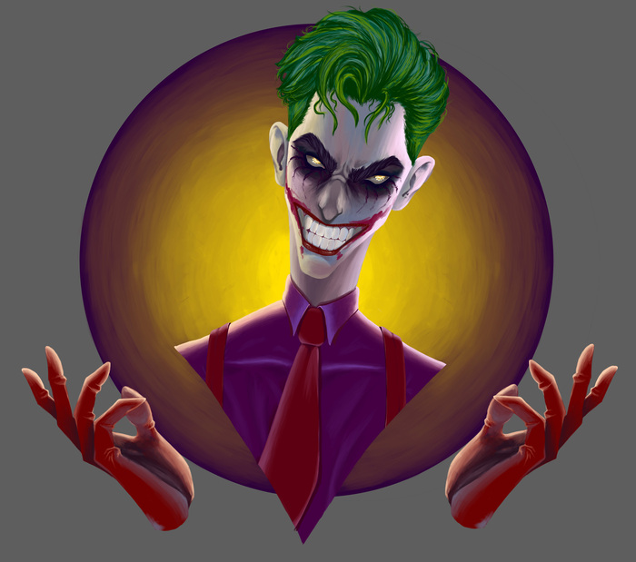 Иллюстрация Joker в стиле 2d, комикс, персонажи | Illustrators.ru