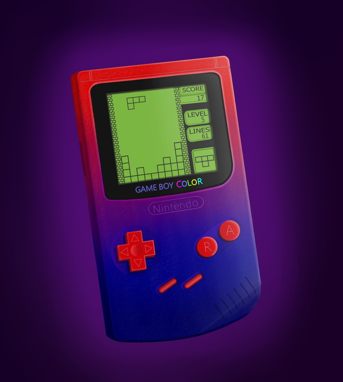 Иллюстрация Game boy в стиле 2d, cg, game dev | Illustrators.ru