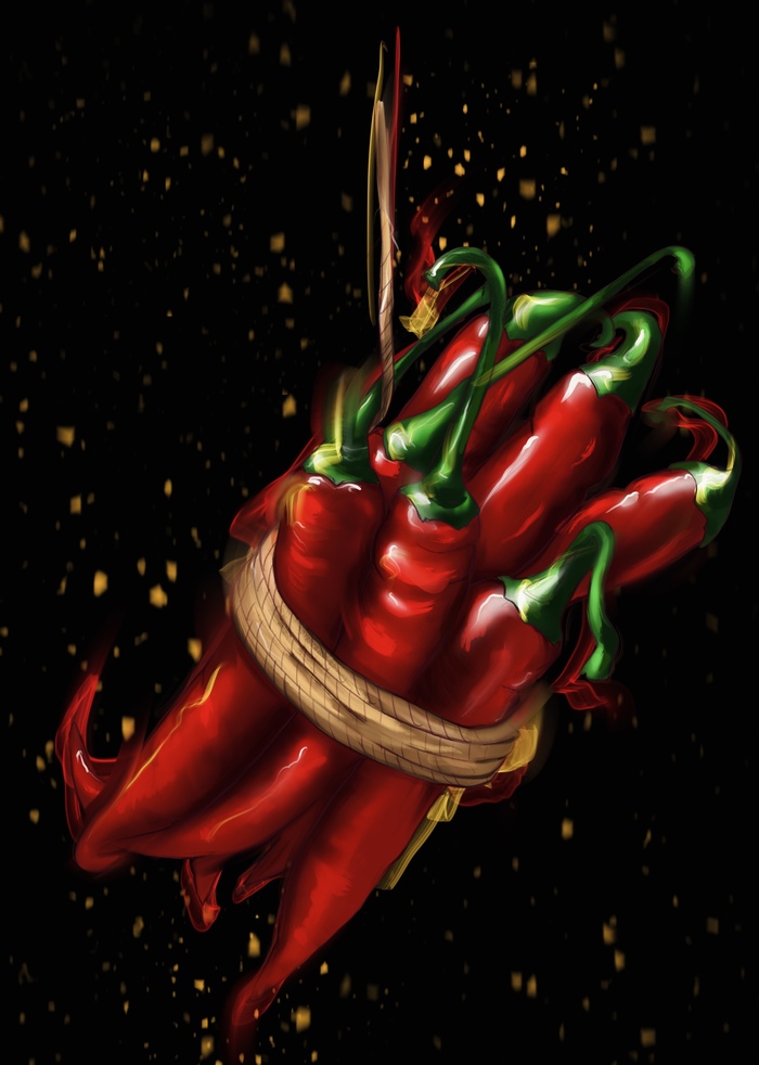 Иллюстрация Red Hot Chili Peppers в стиле 2d, абстракция, поп-арт