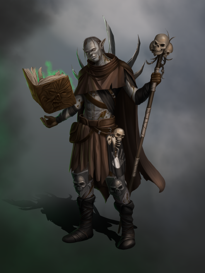 Иллюстрация DnD character в стиле 2d, game dev, персонажи