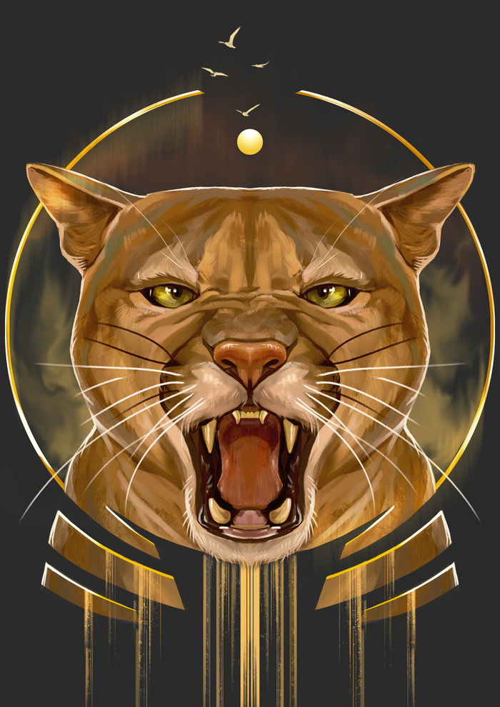 Иллюстрация Puma в стиле 2d, cg | Illustrators.ru