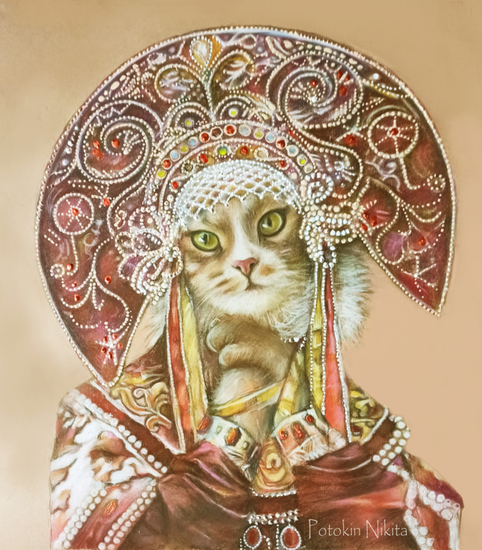 Иллюстрация Сибирская красавица в стиле мода и красота