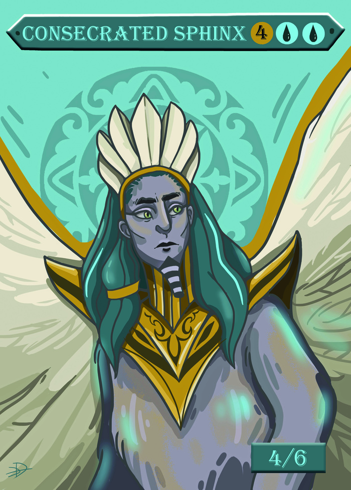 Иллюстрация Кастом карточки "MTG" в стиле 2d