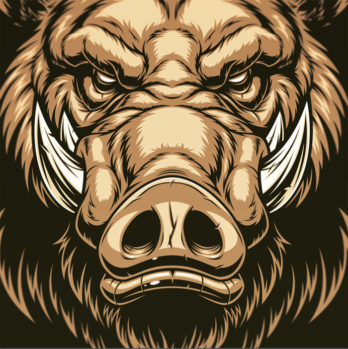Иллюстрация Boar в стиле 2d | Illustrators.ru
