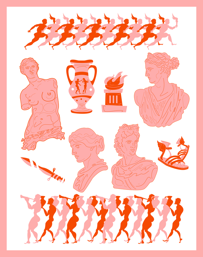 Иллюстрация ANCIENT GREECE PACK в стиле 2d | Illustrators.ru