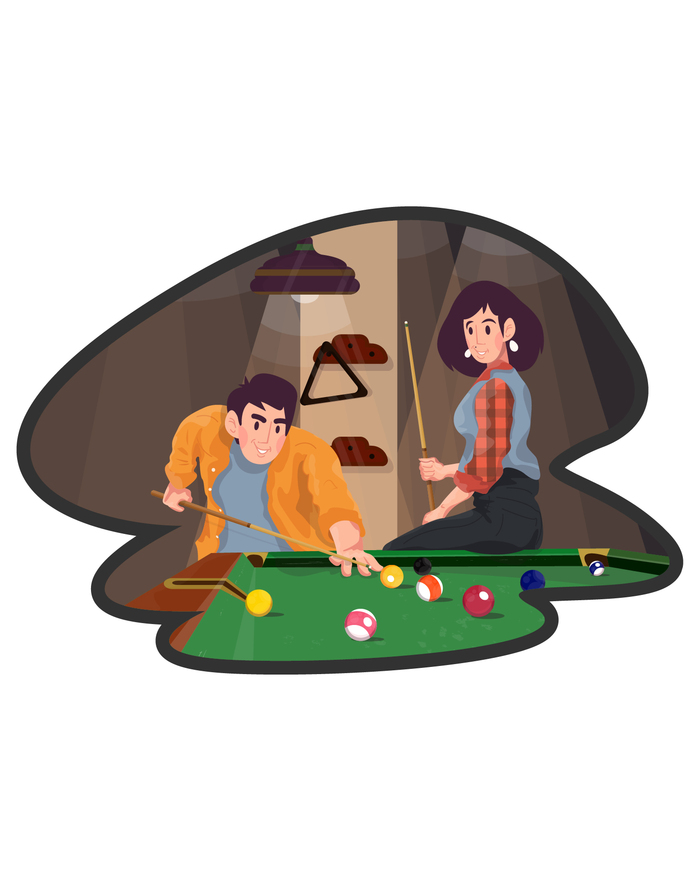 Иллюстрация BILLIARD в стиле 2d | Illustrators.ru