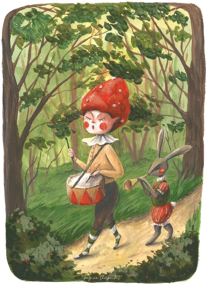 Иллюстрация Forest music band в стиле персонажи | Illustrators.ru