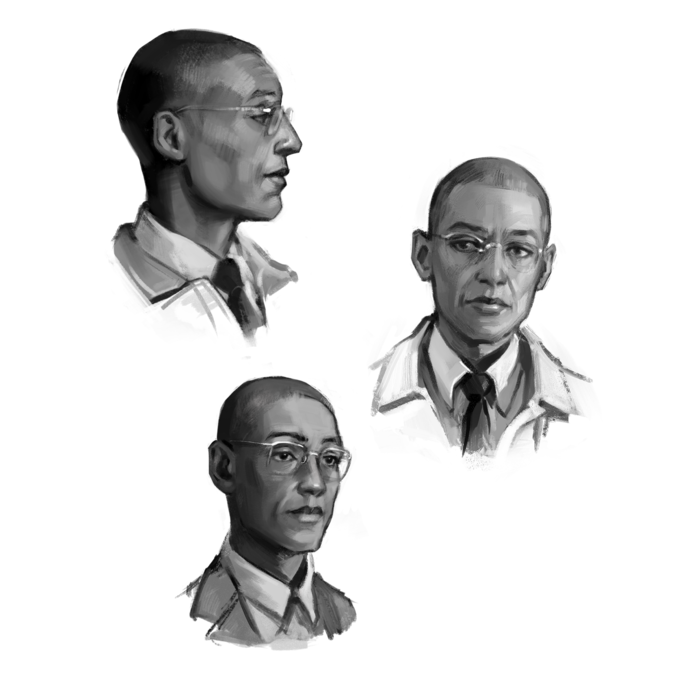 Иллюстрация Гус Фринг (Breaking Bad) в стиле 2d, cg, персонажи