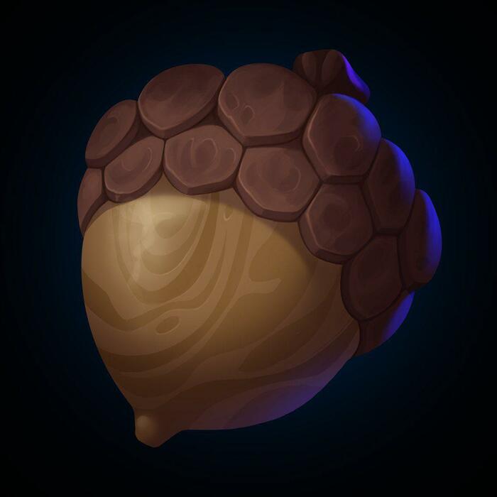 Иллюстрация The Nut в стиле 2d, game dev, компьютерная графика